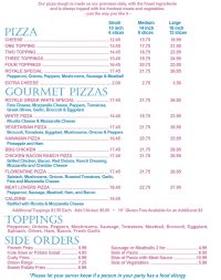 Menu – Jimmy D's Pizza Royal & Restaurant